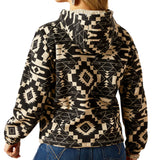 Ariat Black and White Southwestern Print Hooded Sweatshirt