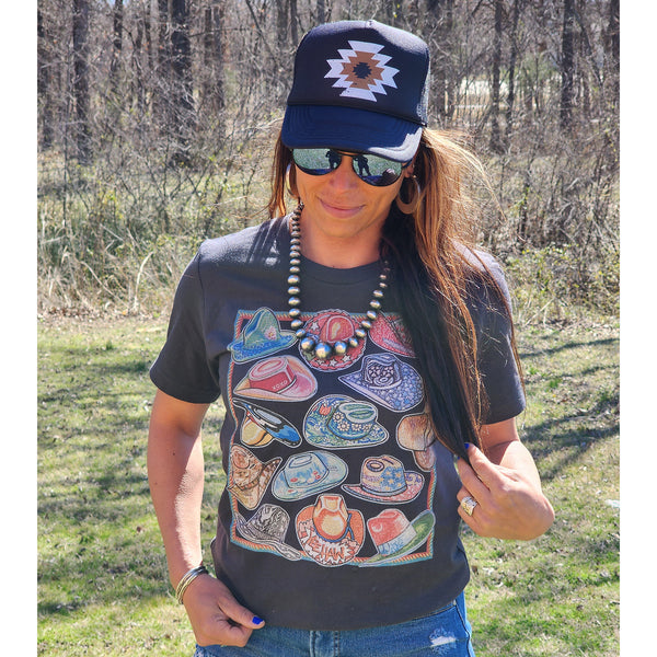 10 Gallon Hat Dark Gray Tee