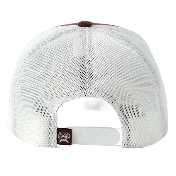 Cinch Aztec Patch Mesh Snapback Cap in Maroon