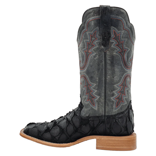 R. Watson Men’s Matte Pirarucu Square Toe Boot