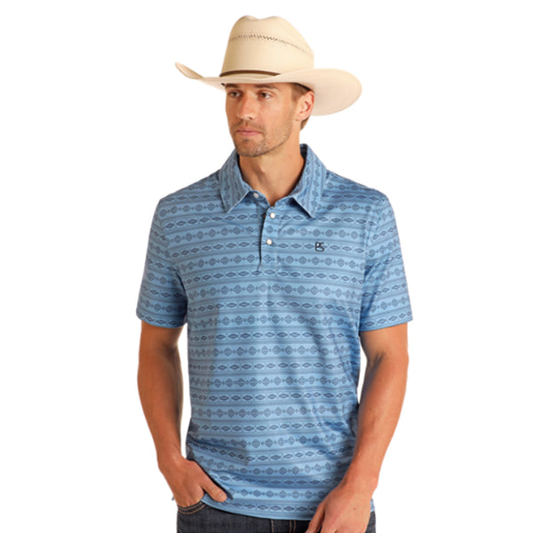Men's Blue Southwest Polo