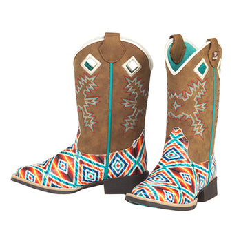 aztec print boots