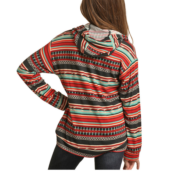 Rock & Roll Kids Red Serape Hoodie