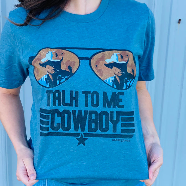 Ranch Swag Talk To Me Cowboy Tee