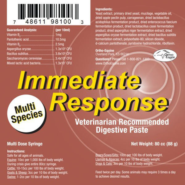 Ortho Equine Immediate Response Paste